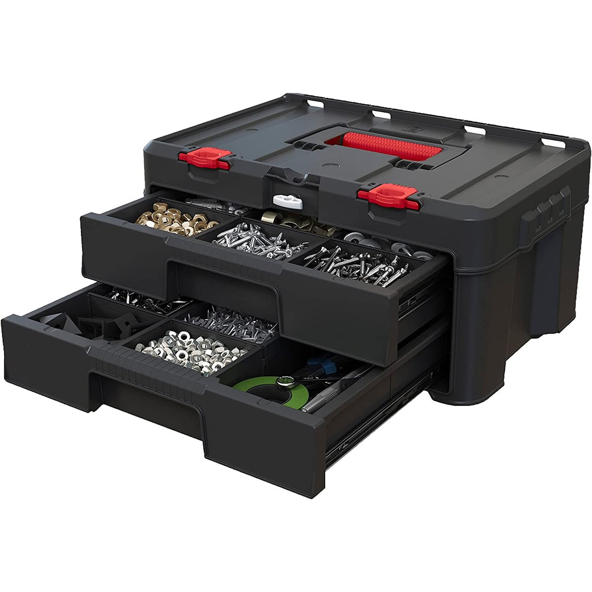 Keter Stack N' Roll 2 Drawer Unit - 19in | Charlies