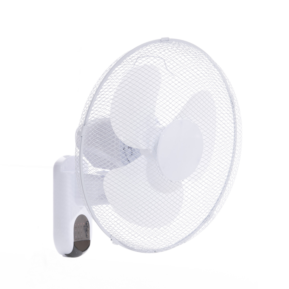 Daewoo Wall Fan with Remote, 16in - White | Charlies