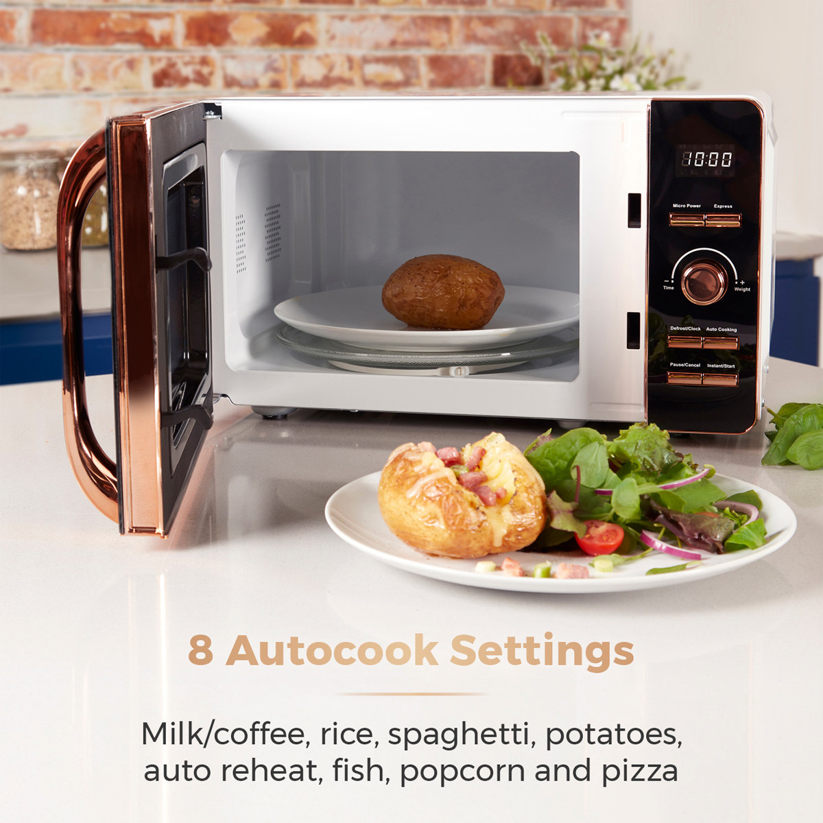 Tower 800W Digital Microwave, 20 Litre - Rose Gold | Charlies