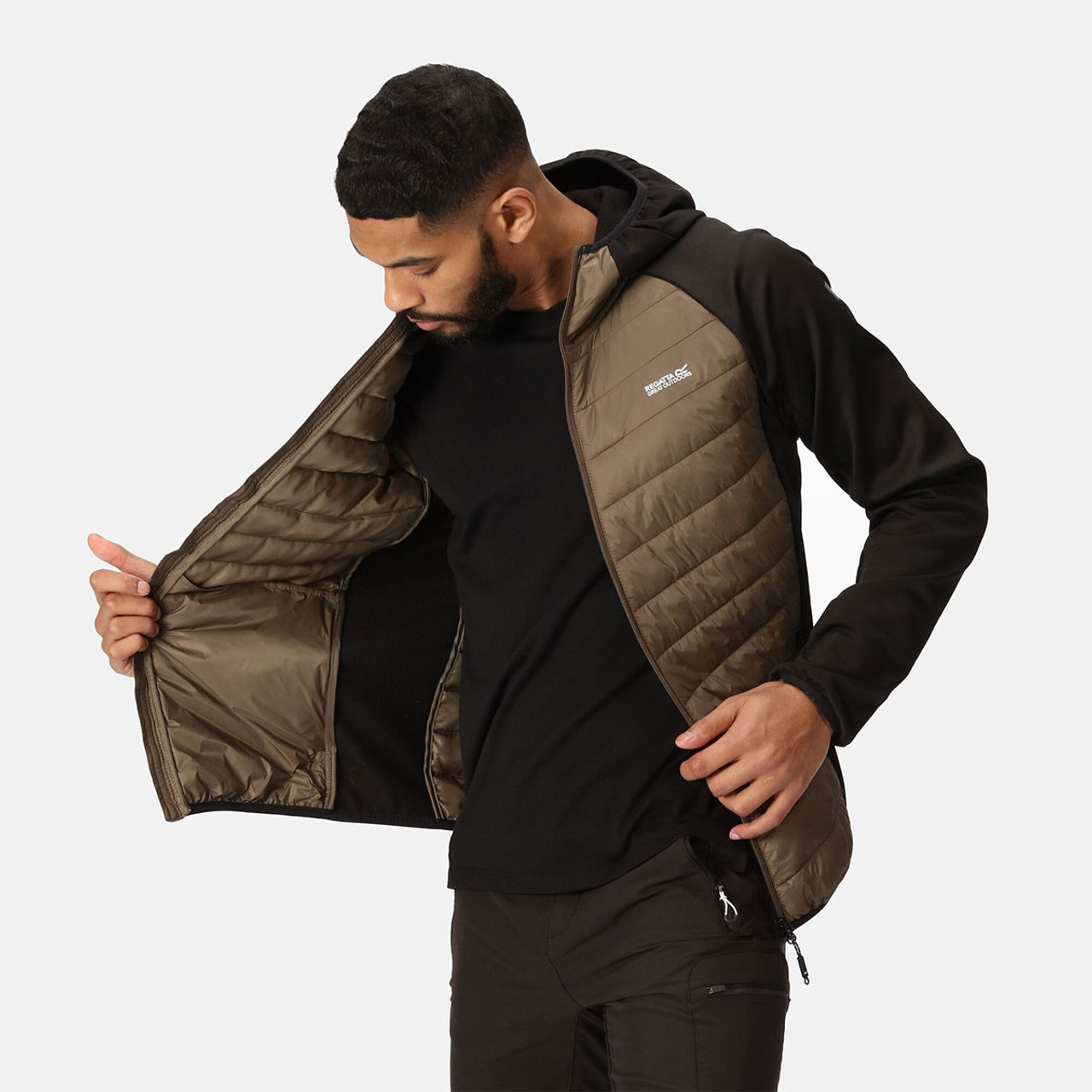 Regatta Men's Andreson VIII Hybrid Quilted Jacket - Crocodile/Black | Charlies