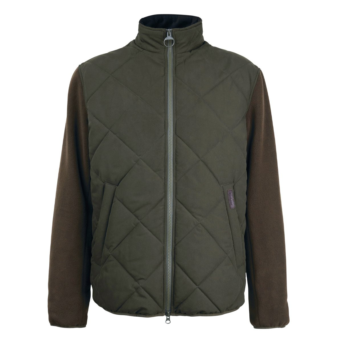 Barbour Men's Hybrid Quilted Fleece Jacket - Olive | Charlies