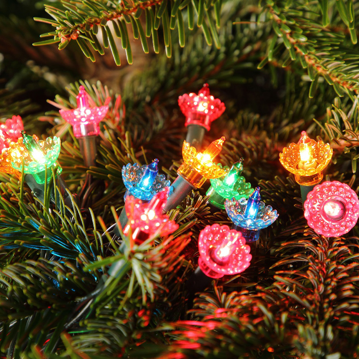 NOMA 40 Pickwick Shades LED Classic String Lights, Multicoloured - 5.8m ...