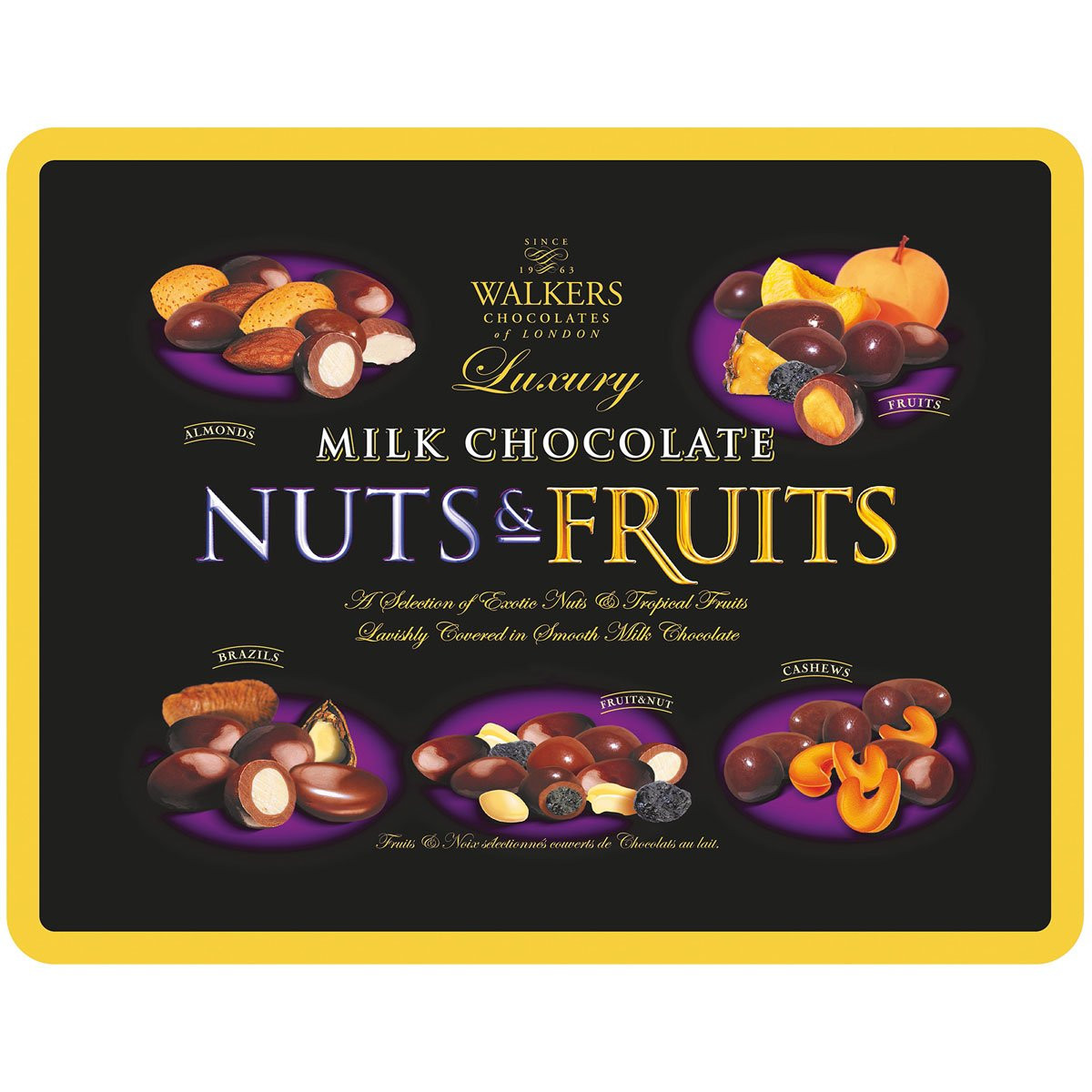 Walkers Milk Chocolate Nuts & Fruit Tin - 600g | Charlies