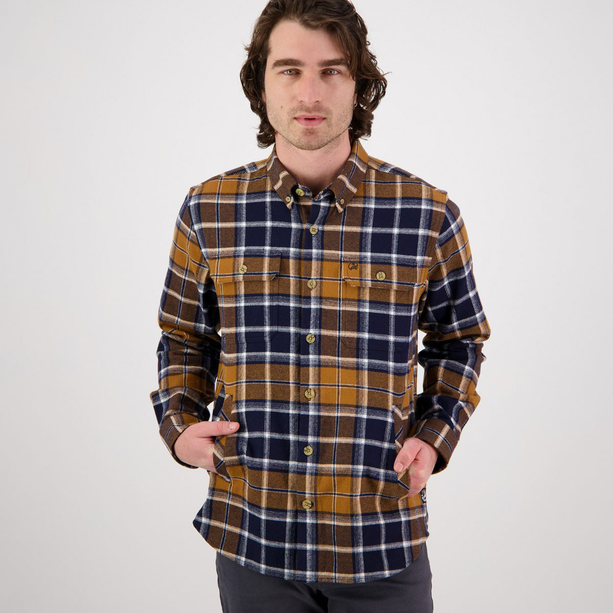 Swanndri Men's Pencarrow Long Sleeved Shacket - Tan | Charlies