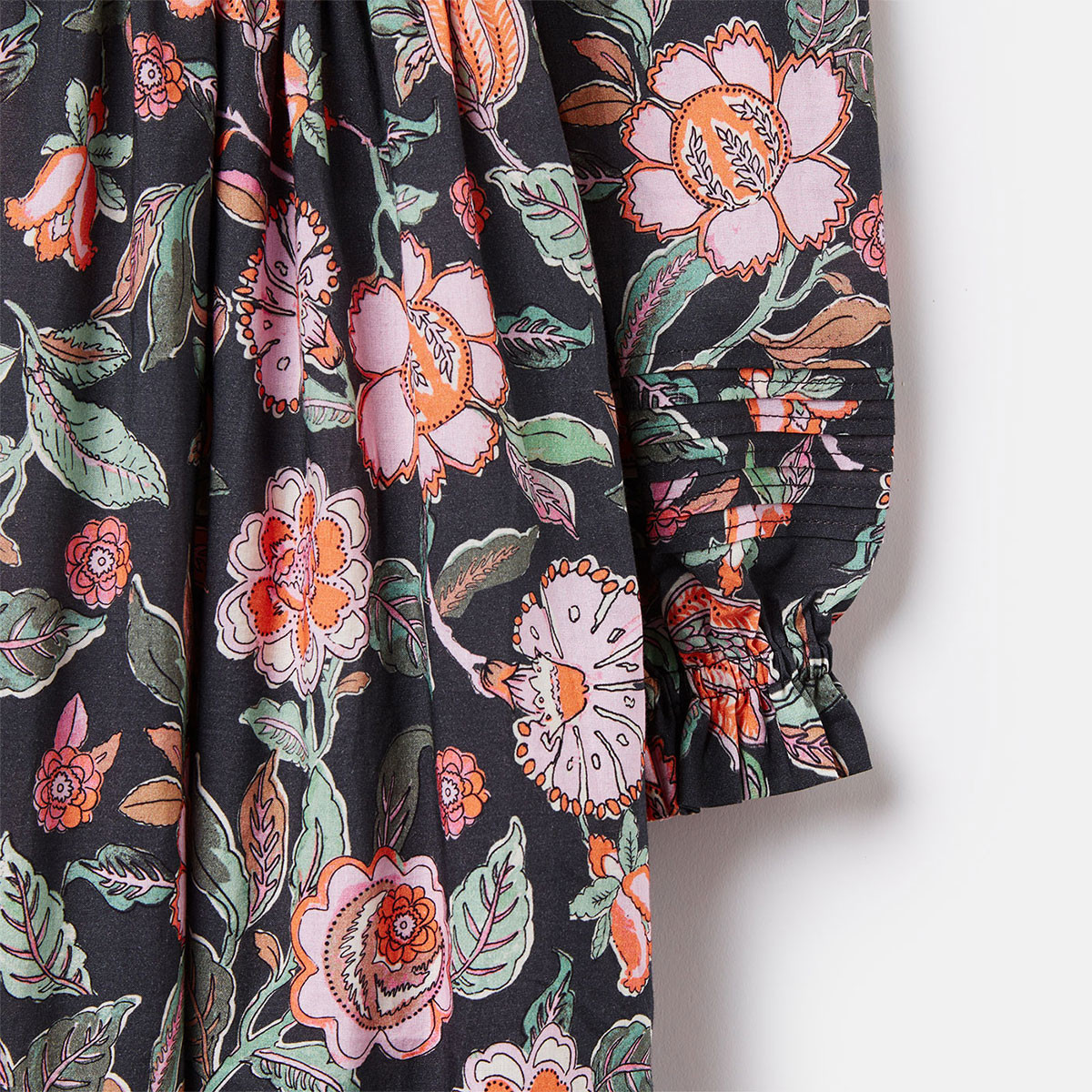 Joules Women's Heather Dress - Grey Floral | Charlies