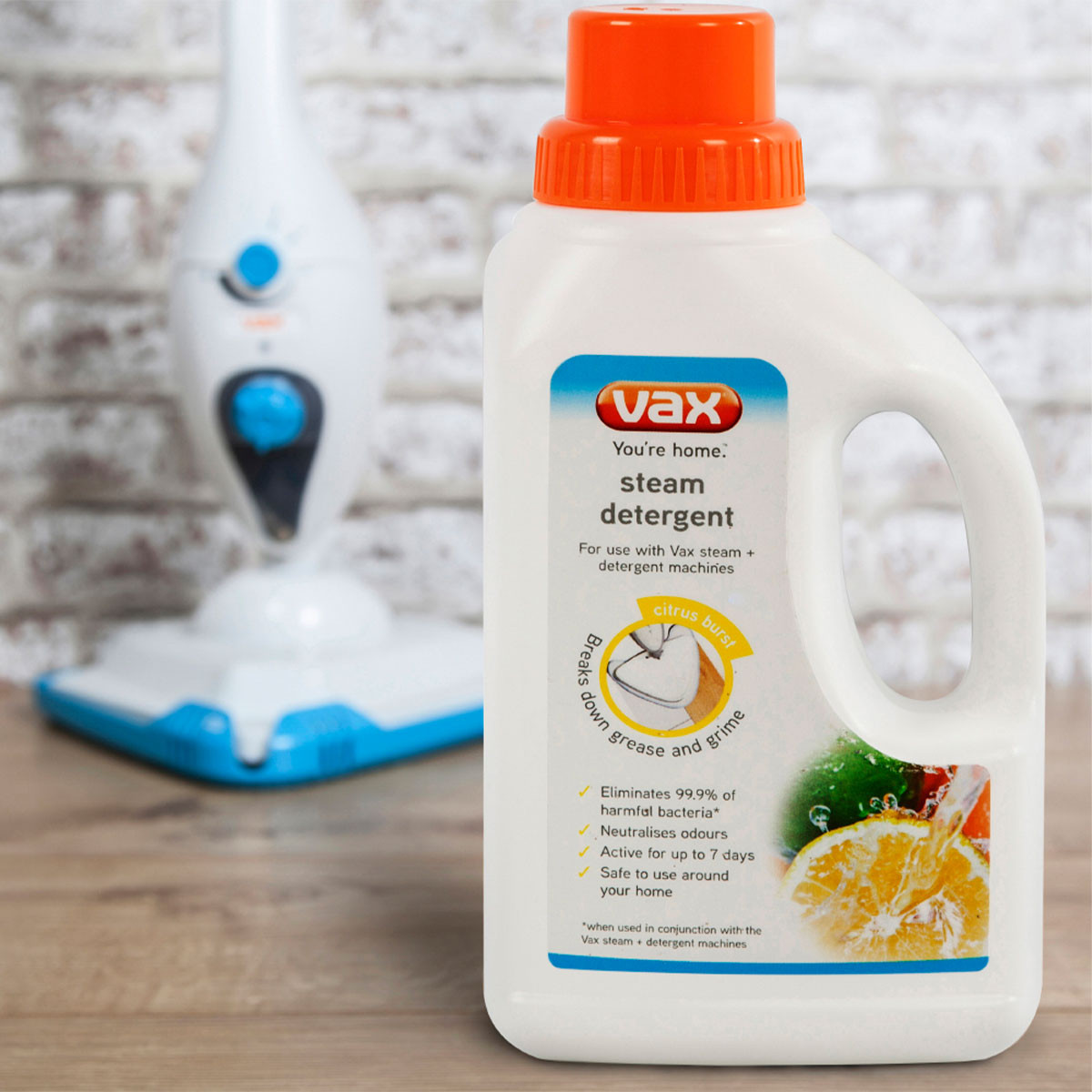 Vax Steam Detergent Solution, Citrus Burst - 500ml | Charlies