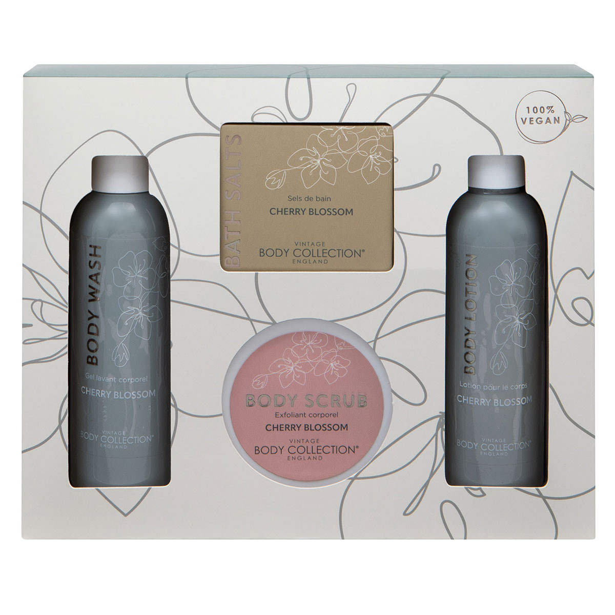 Vintage Body Collection England Cherry Blossom Gift Set | Charlies