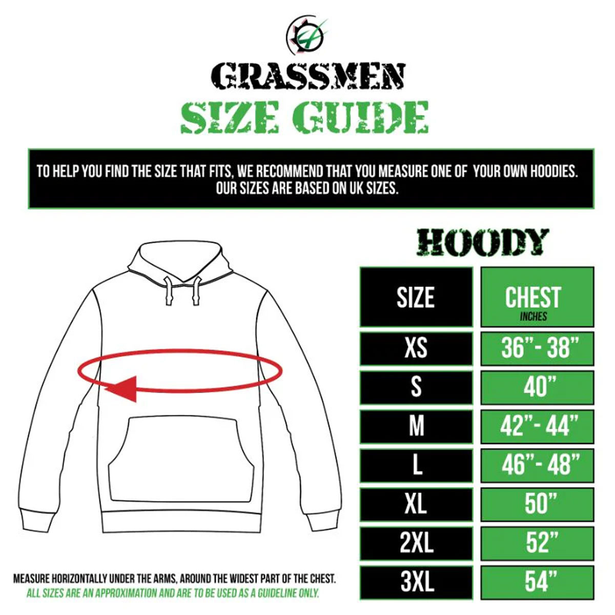 Grassmen Unisex Original Hoodie - Black | Charlies