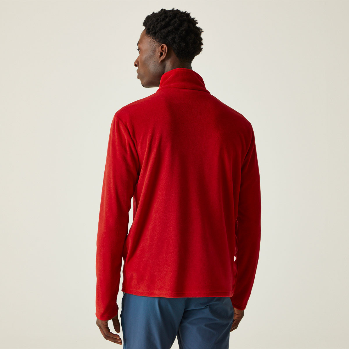 Regatta Men's Thompson Half Zip Fleece - Danger Red/Navy | Charlies