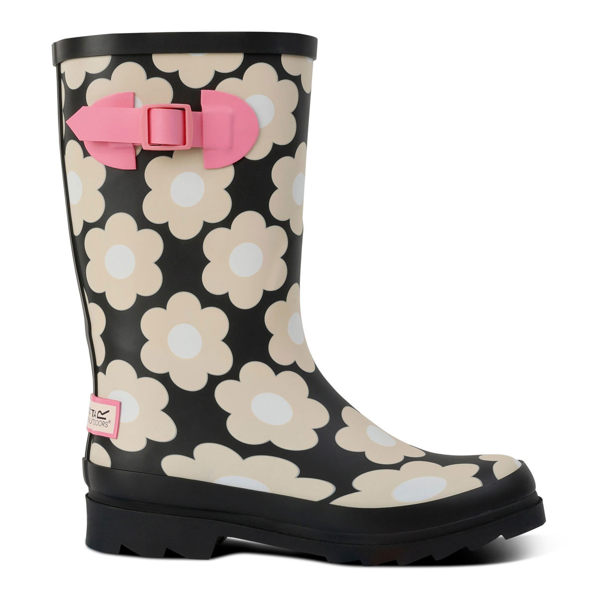 Regatta x Orla Kiely Women's Three Quarter Wellington Boots - Black ...