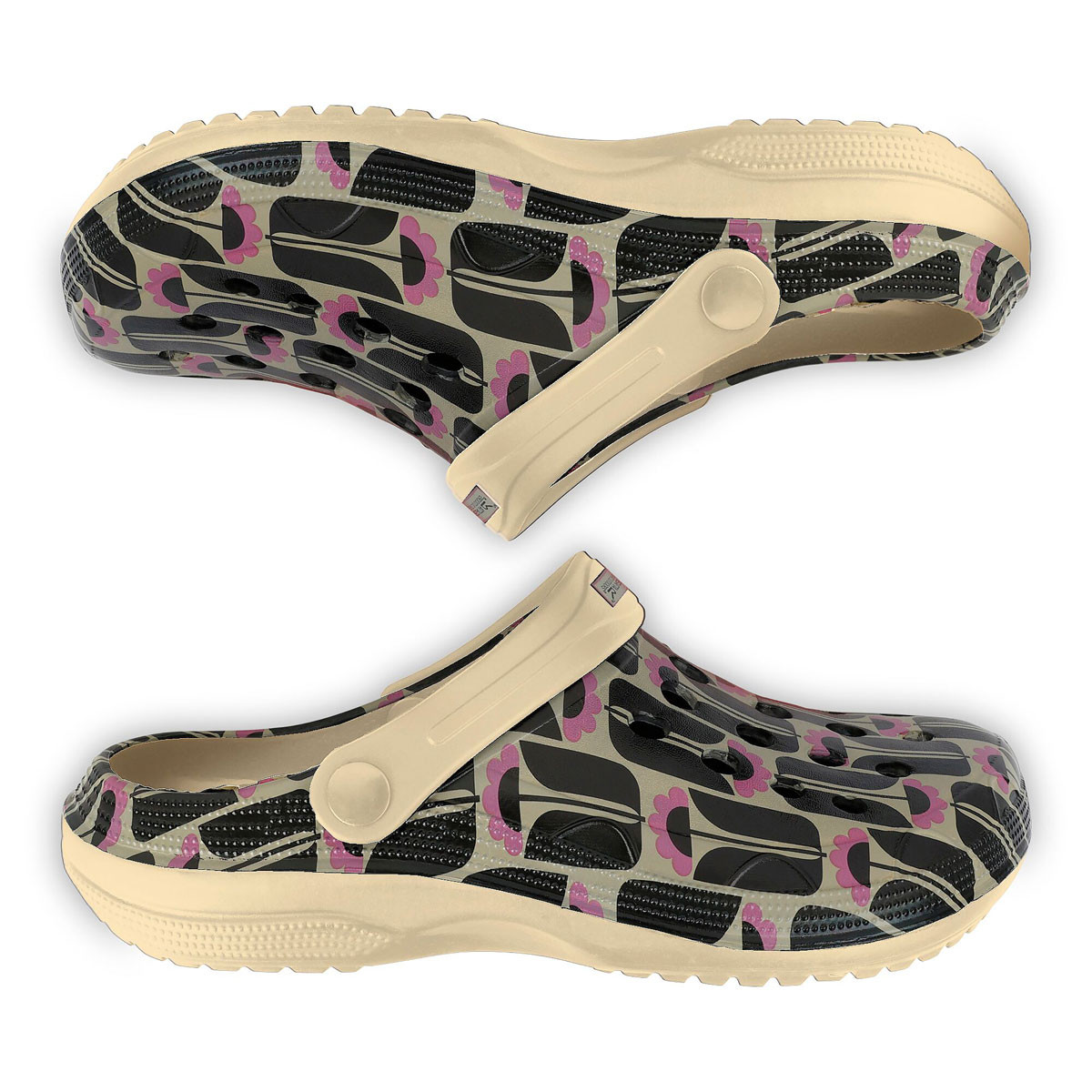 Regatta x Orla Kiely Women's Clog - Black Tall Flowers | Charlies