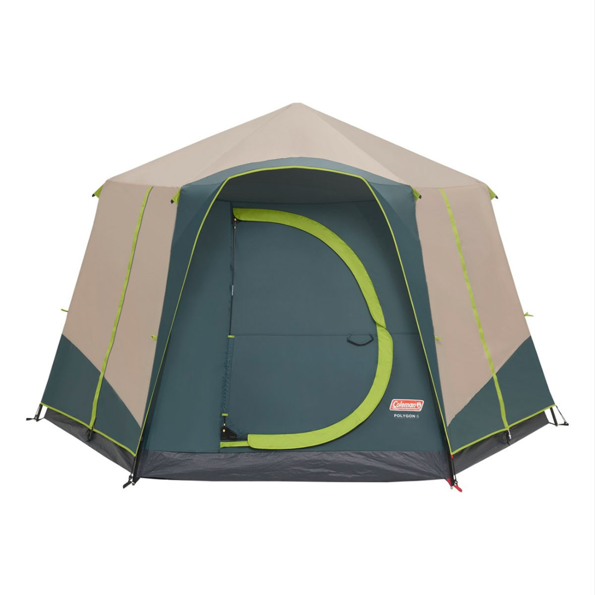 Coleman Polygon 6 Man Tent - Green | Charlies