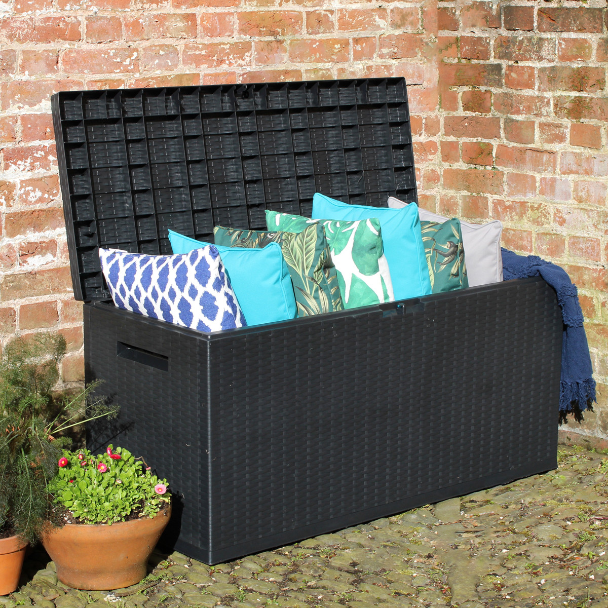 ProGarden Rattan Garden Storage Box - 350L | Charlies