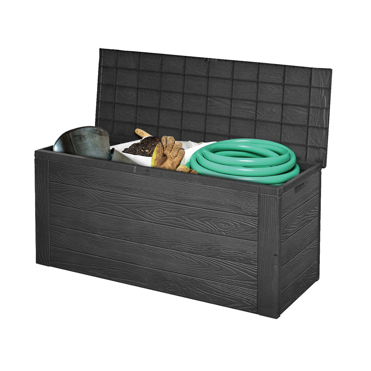 ProGarden Wood Effect Garden Storage Box - 300L | Charlies