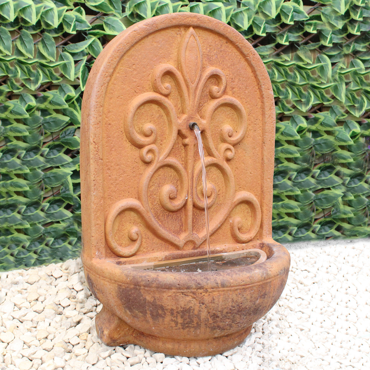 Lumineo Rustic Wall-Mounted Fountain Water Feature | Charlies