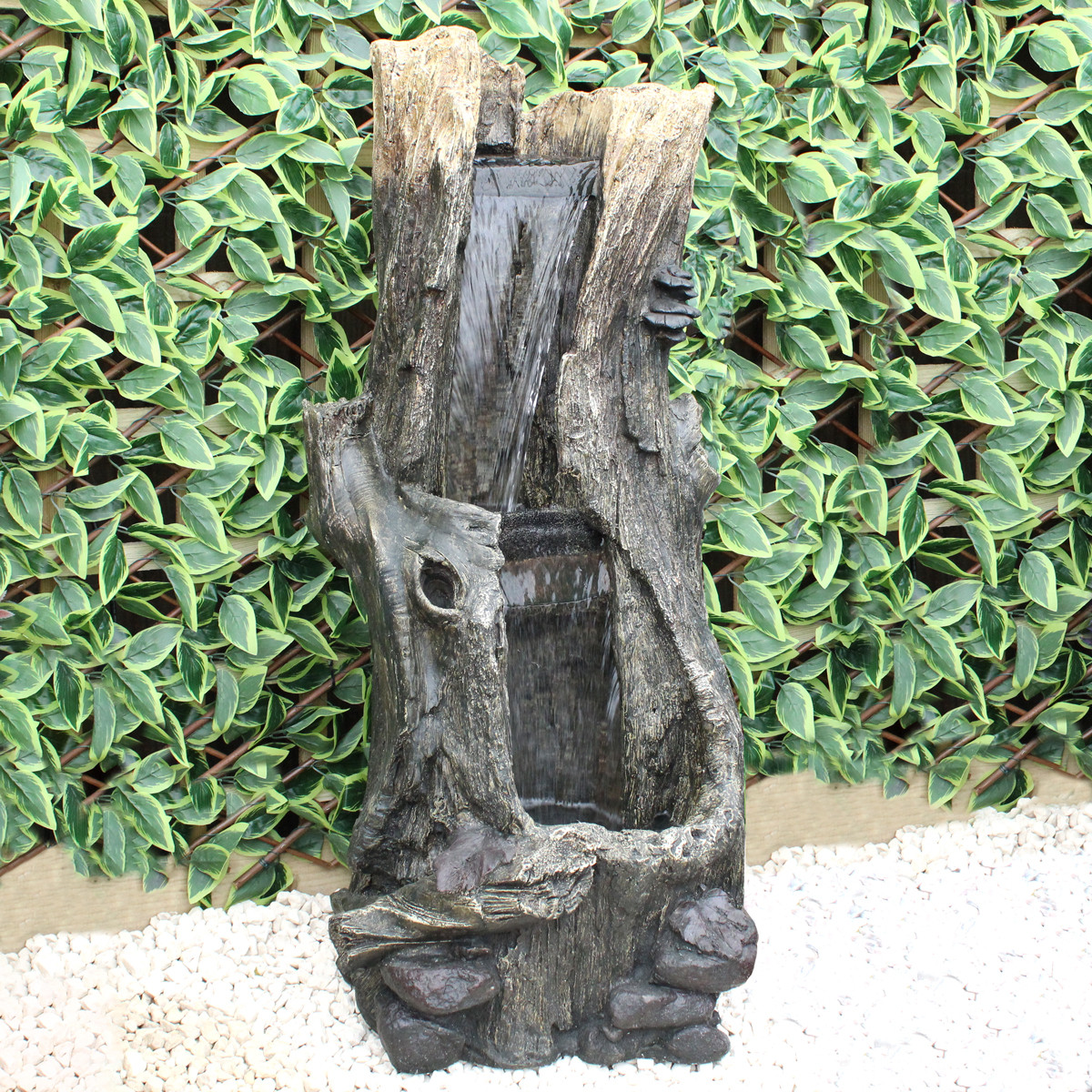 Lumineo LED Log Waterfall Water Feature | Charlies