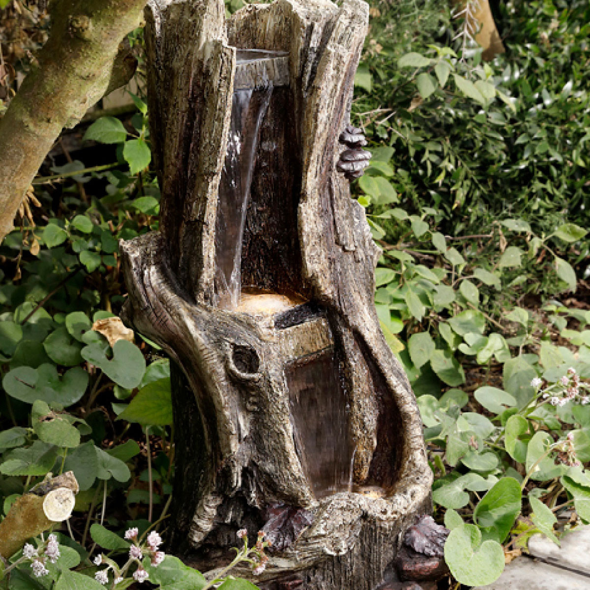 Lumineo LED Log Waterfall Water Feature | Charlies