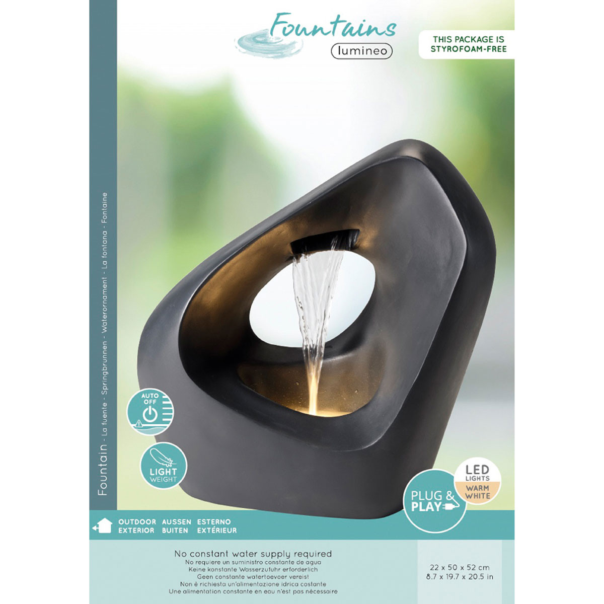 Lumineo LED Abstract Resin Water Feature | Charlies