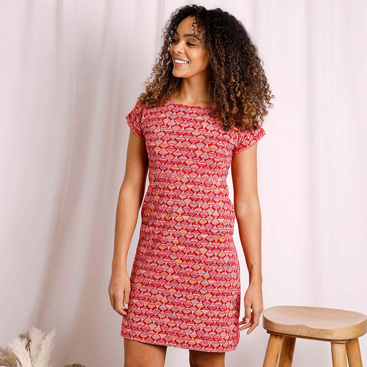 Weird Fish Women's Tallahassee Dress - Barbed Red | Charlies