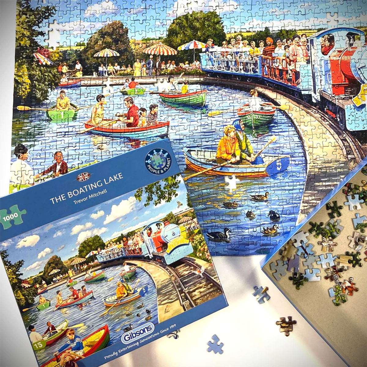 Gibson The Boating Lake Jigsaw Puzzle - 1000 Piece | Charlies