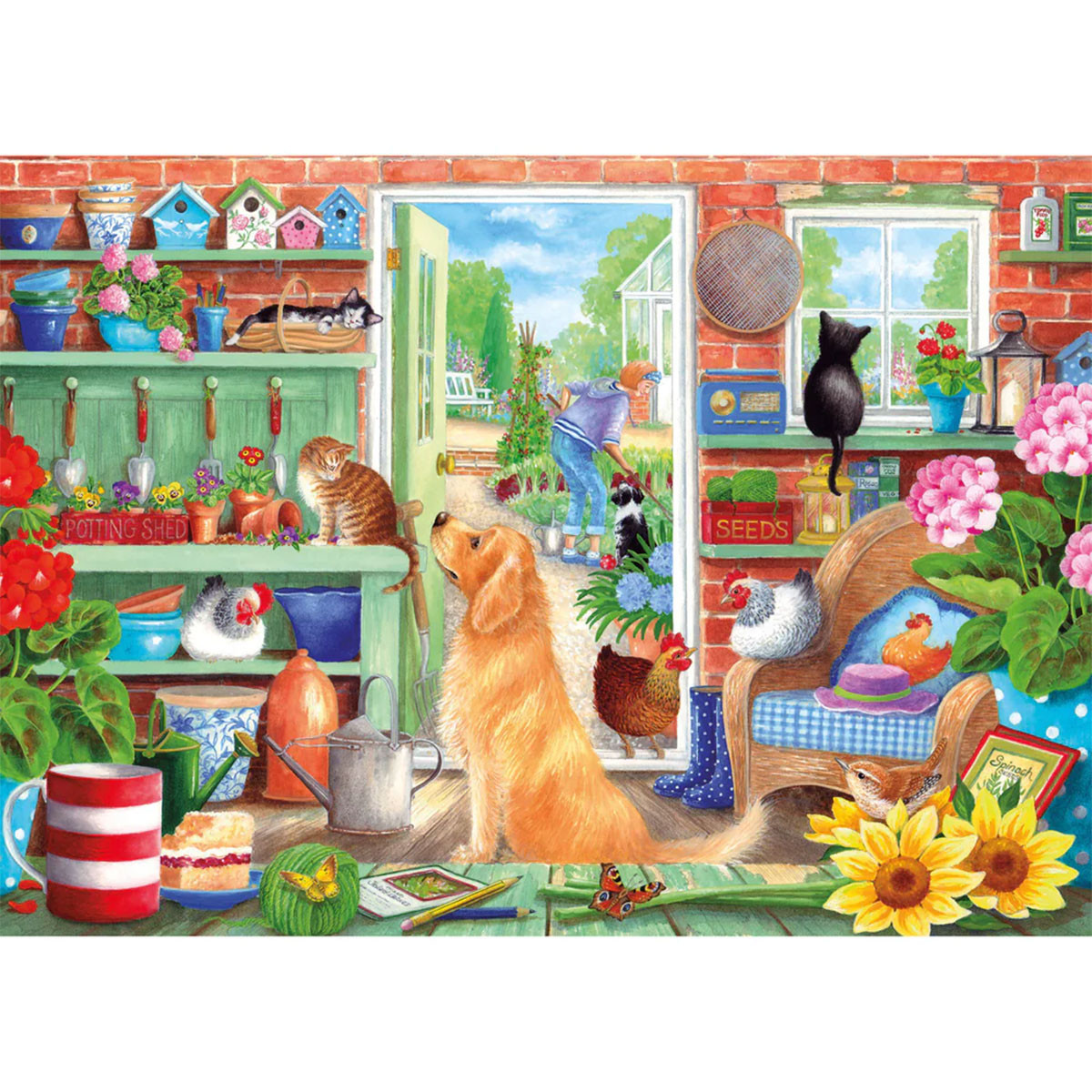 Gibsons The Potting Bench Jigsaw Puzzle - 1000 Piece | Charlies