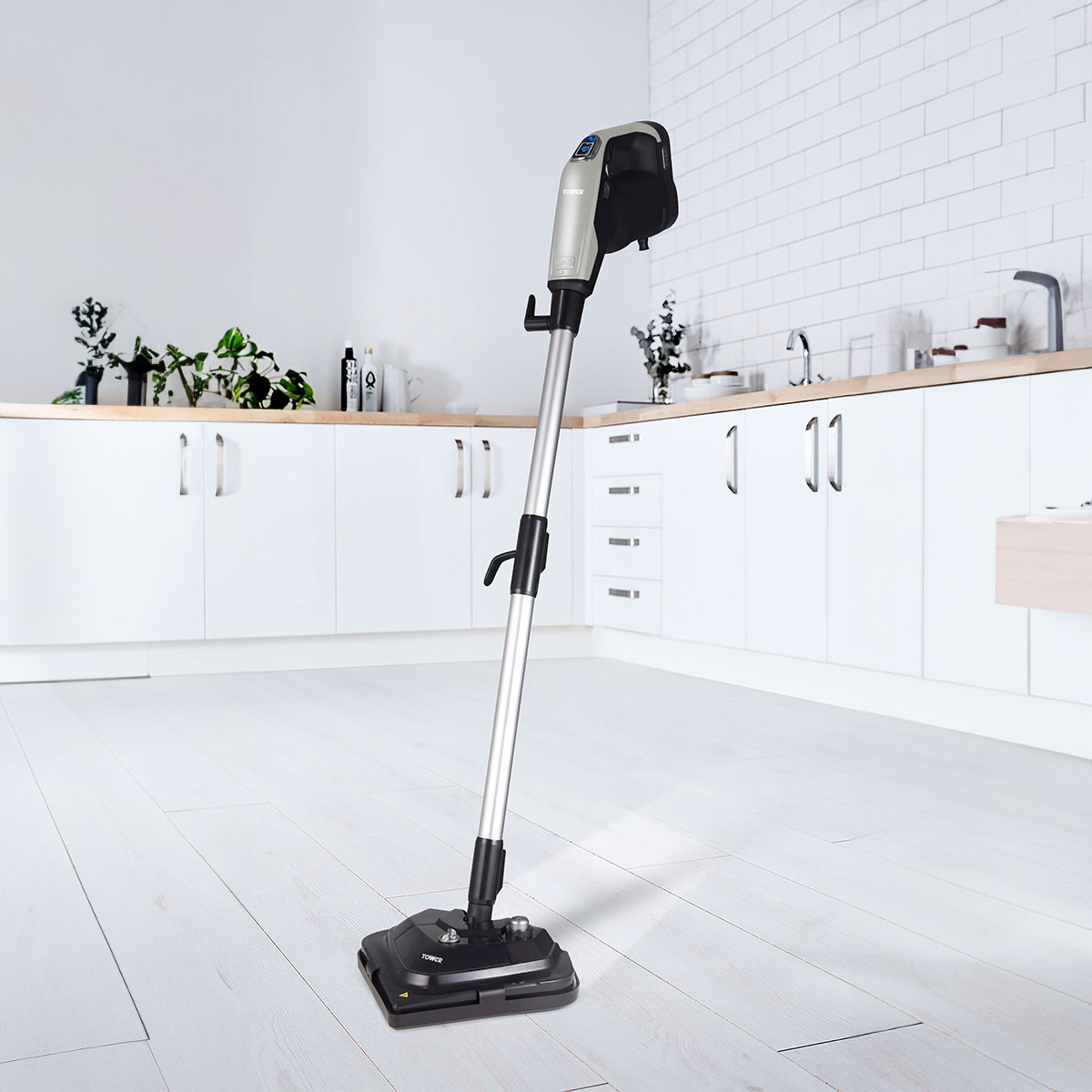Tower TSM12 Multifunction 12-in-1 Steam Mop - Platinum Black | Charlies