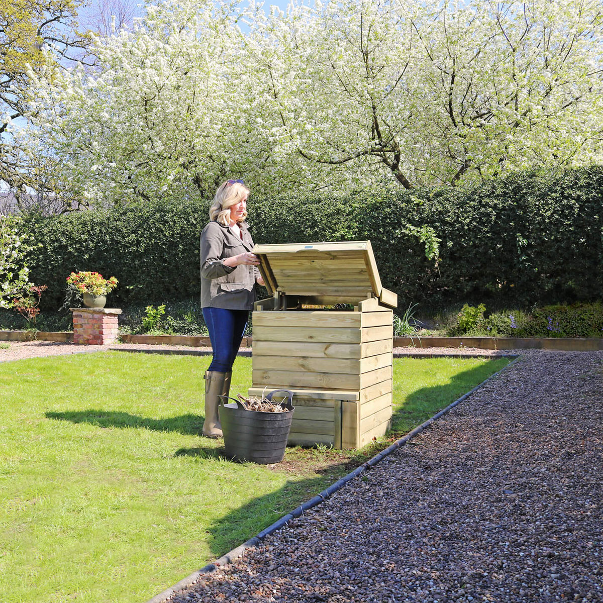 Zest Outdoor Living Eco Hive Wooden Garden Composter | Charlies