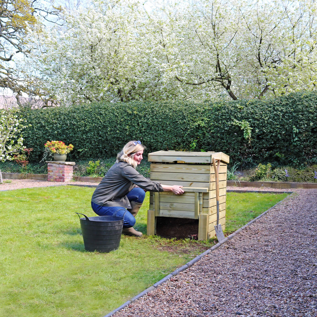Zest Outdoor Living Eco Hive Wooden Garden Composter | Charlies