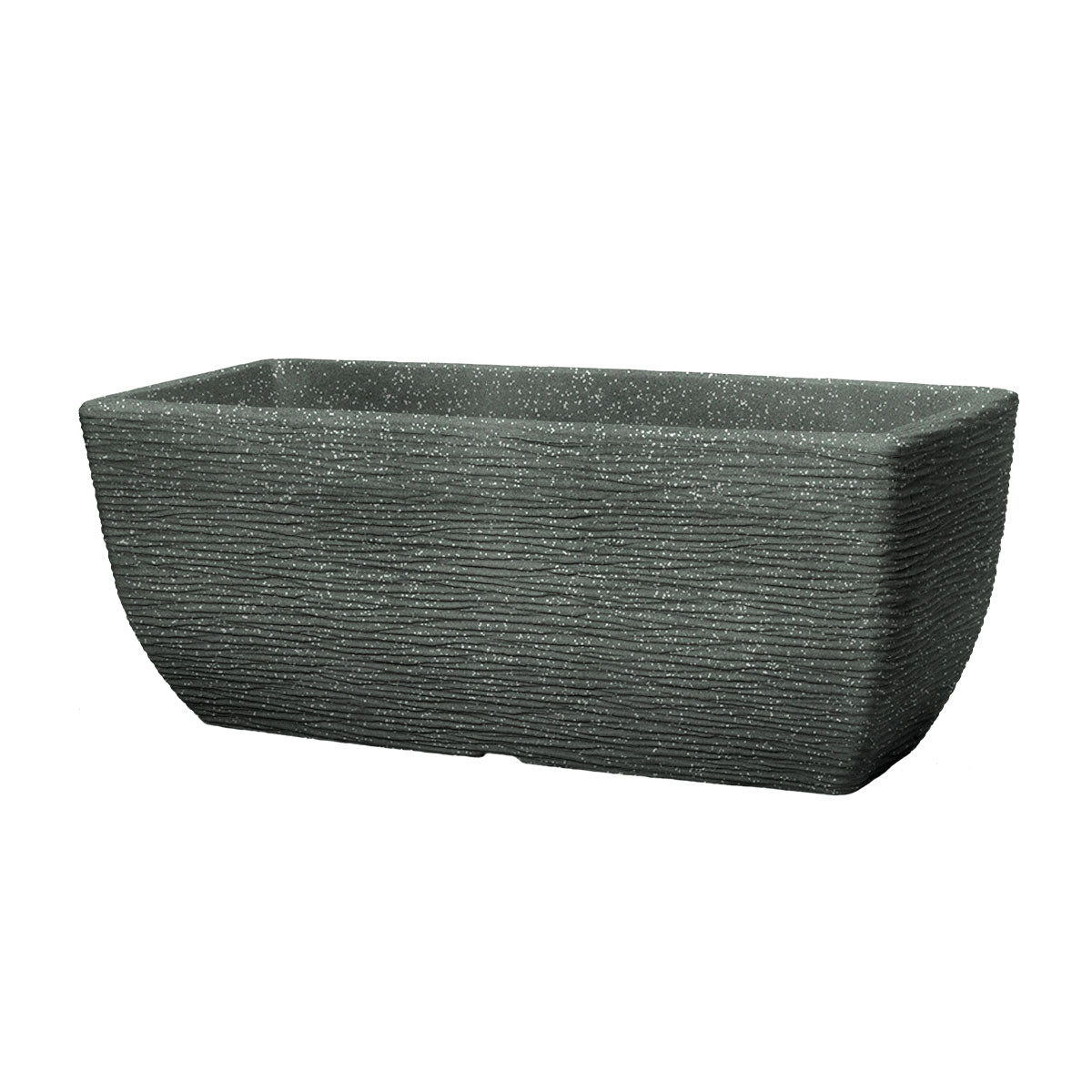 Stewart Garden Cotswold Trough Planter, Millstone Grey - 60cm | Charlies