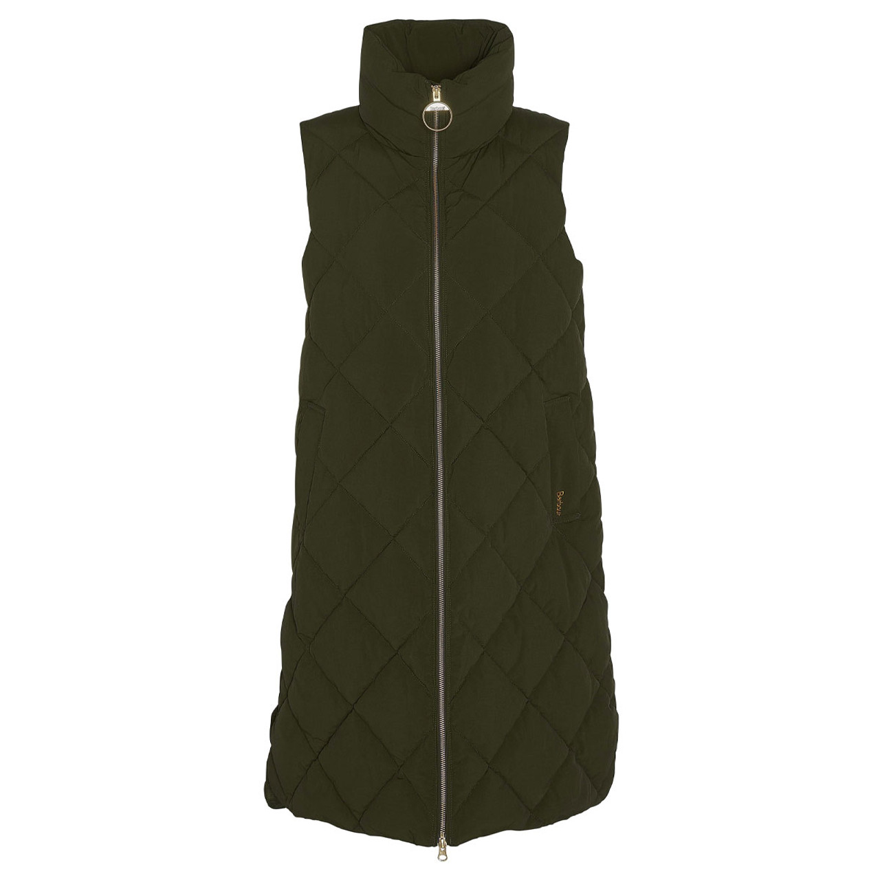 Barbour Women's Leverton Puffer Gilet - Olive/Ancient | Charlies