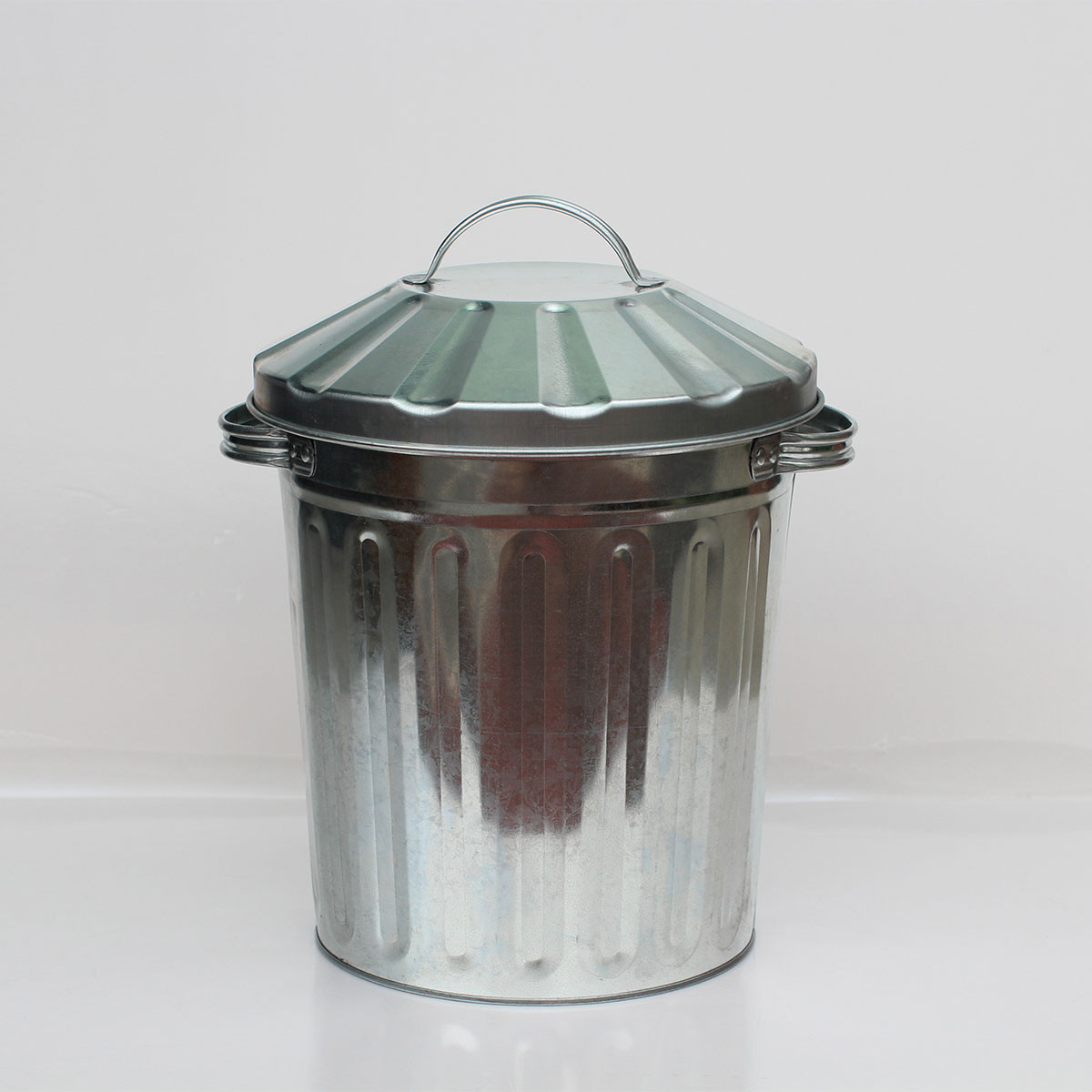 Galvanised Steel Mini Dustbin - 15 Litre | Charlies