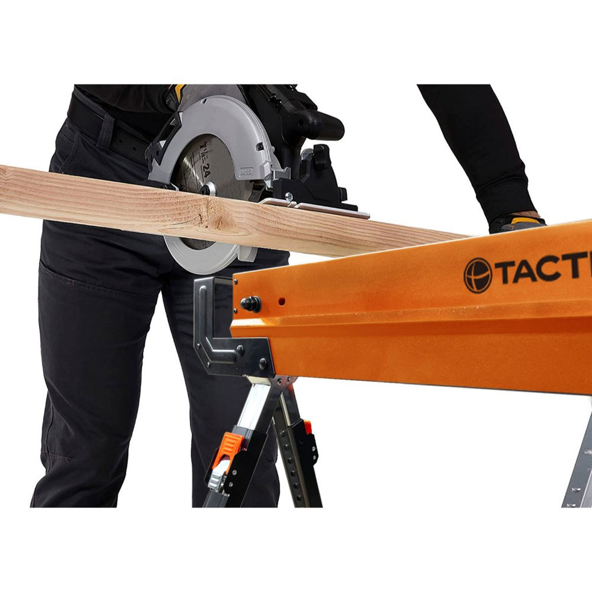 Tactix Multi-Function Adjustable Height Folding Saw Horse | Charlies