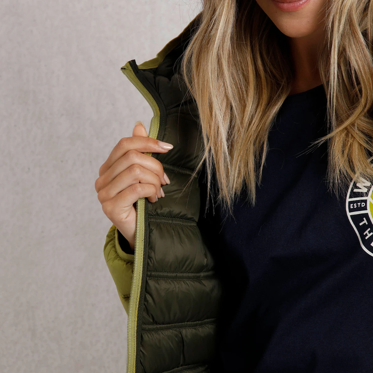Weird Fish Women's Eshka Lightweight Padded Jacket - Tarragon | Charlies