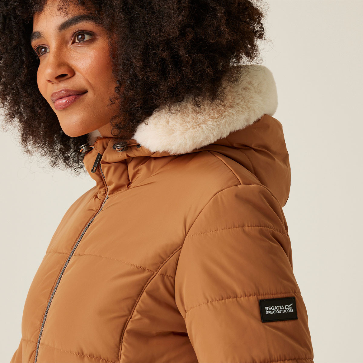 Regatta Women's Winnie Baffle Padded Jacket - Bran Brown | Charlies
