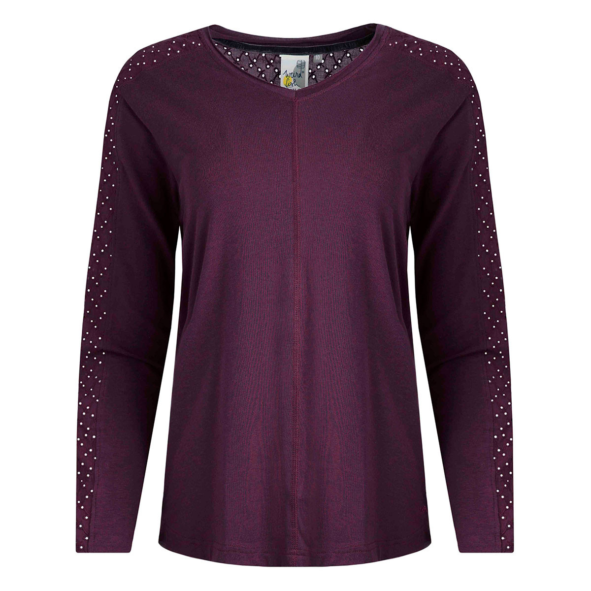 Weird Fish Women's Topia Long Sleeve Outfitter Top - Mulled Wine | Charlies