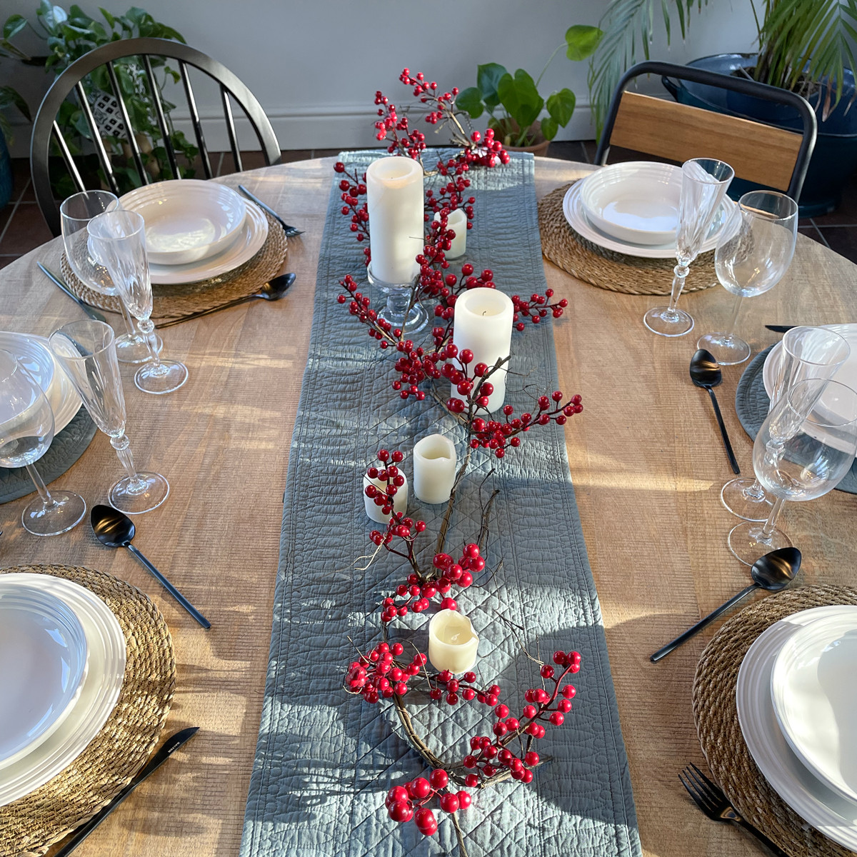 1.8m Red Berry Garland | Charlies