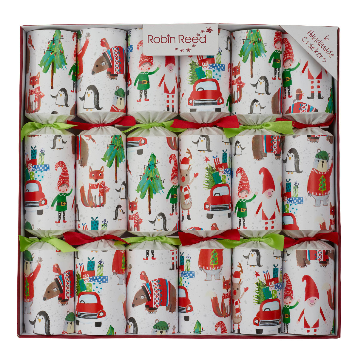 Robin Reed Racing Elves Christmas Crackers - 6 Pack | Charlies