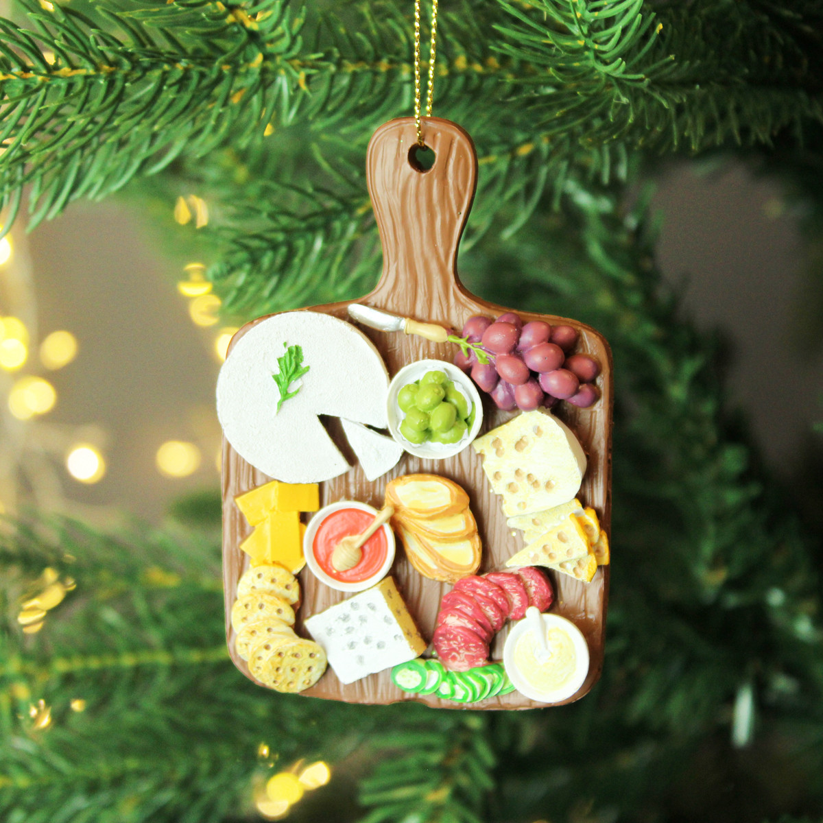 Floralsilk Resin Antipasti Platter Tree Decoration - 10cm | Charlies
