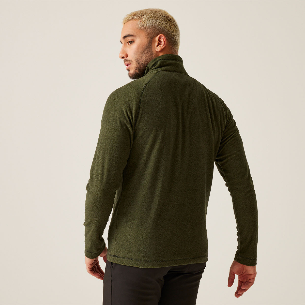 Regatta Men's Montes Half Zip Fleece - Nephrite Green/ Black | Charlies