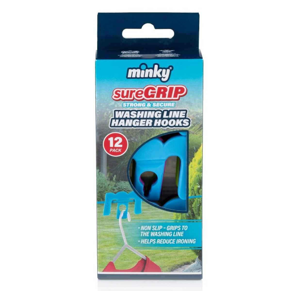 Minky Washing Line Hanger Hooks - 12 Pack | Charlies