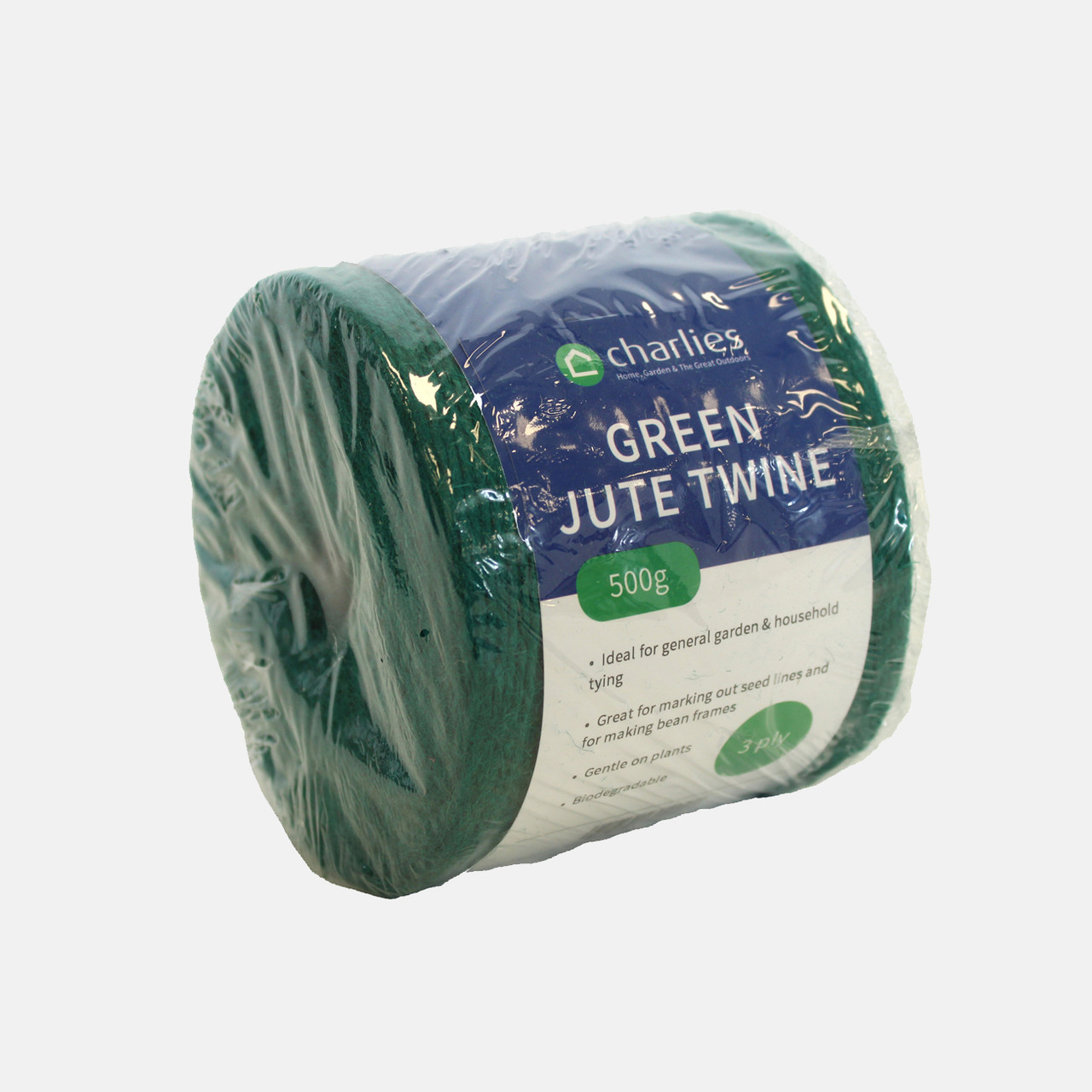 Charlies Green Jute Twine/String - 500g | Charlies