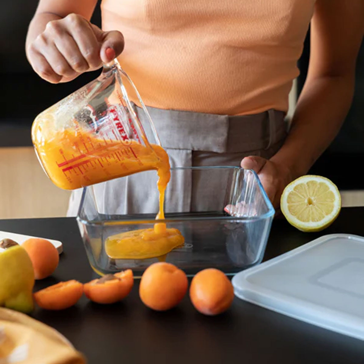 Pyrex Cook And Freeze Square Glass Dish With Lid - 2 Litre | Charlies