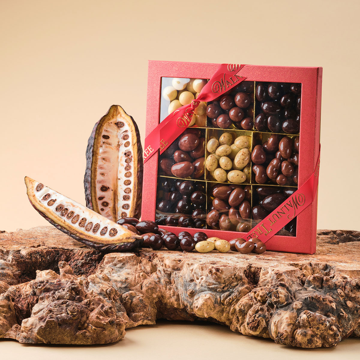 The Walnut Tree Company Chocolate Covered Nuts Selection Box - 800g ...