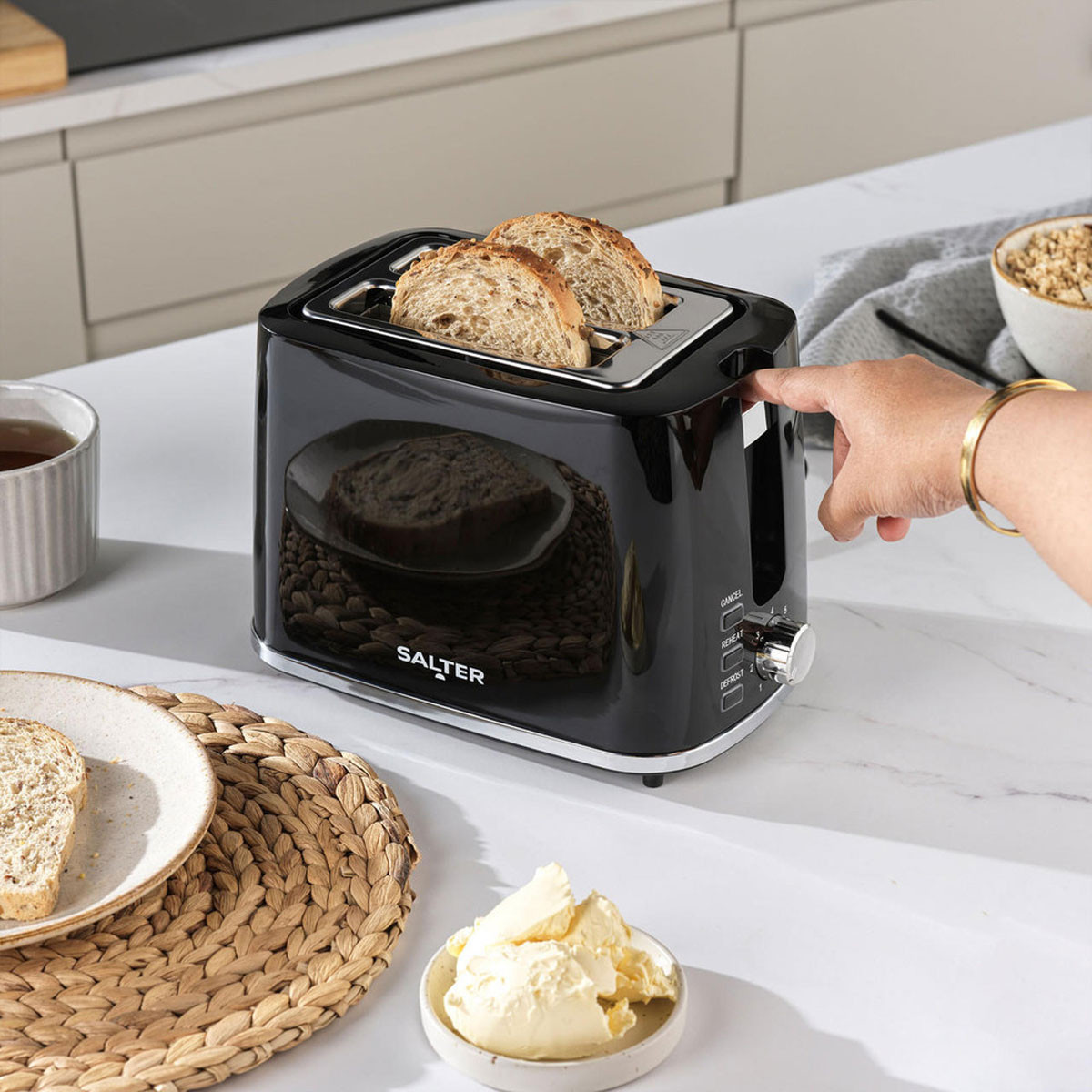 Salter Deco 2 Slice Toaster - Black | Charlies