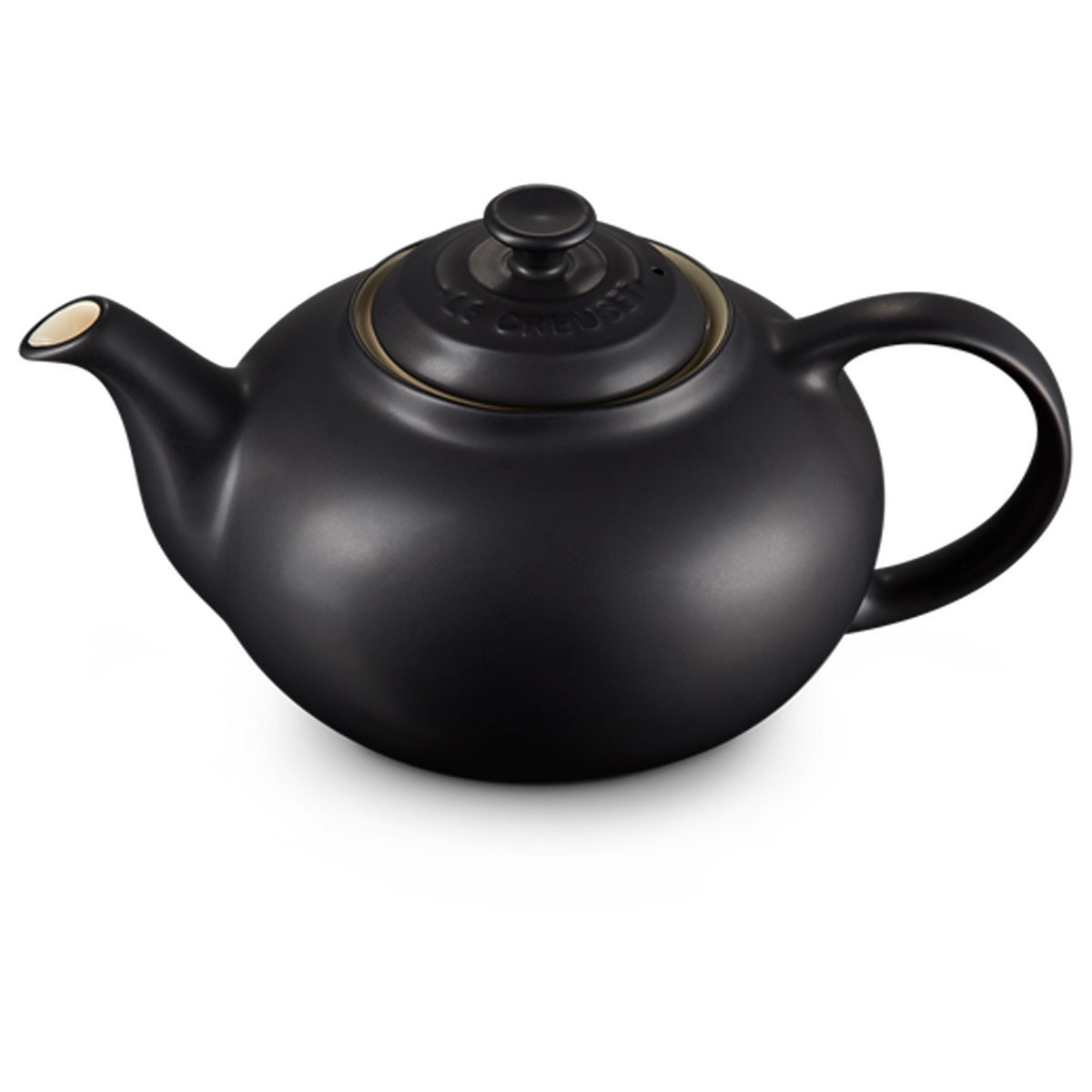 Le Creuset Stoneware Classic Teapot, 1.3l - Satin Black | Charlies