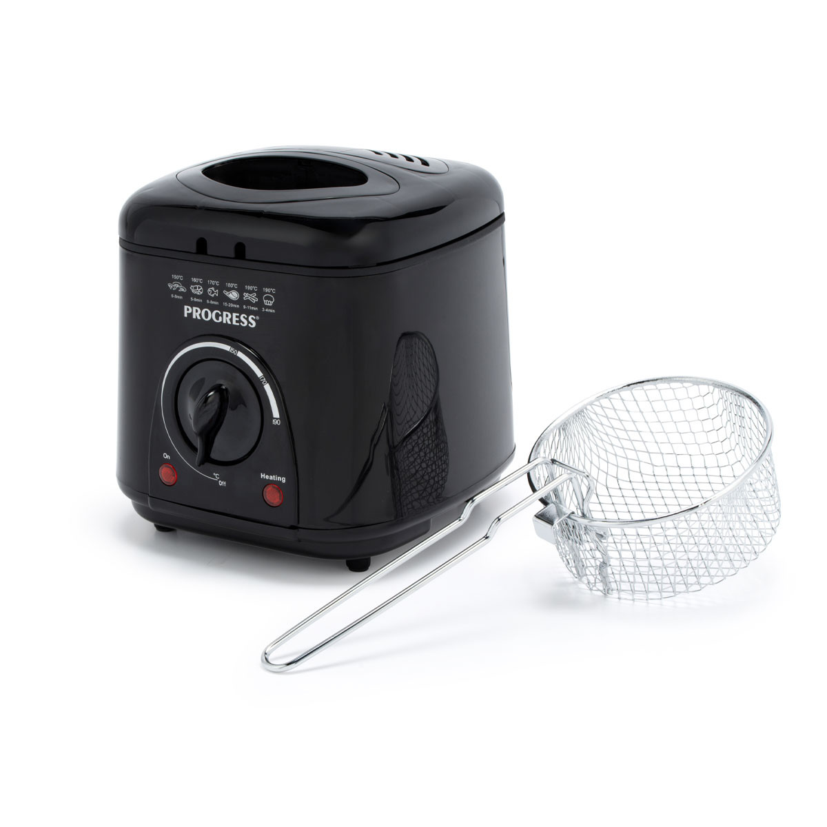 Progress Compact Deep Fat Fryer, 1 Litre - Black | Charlies