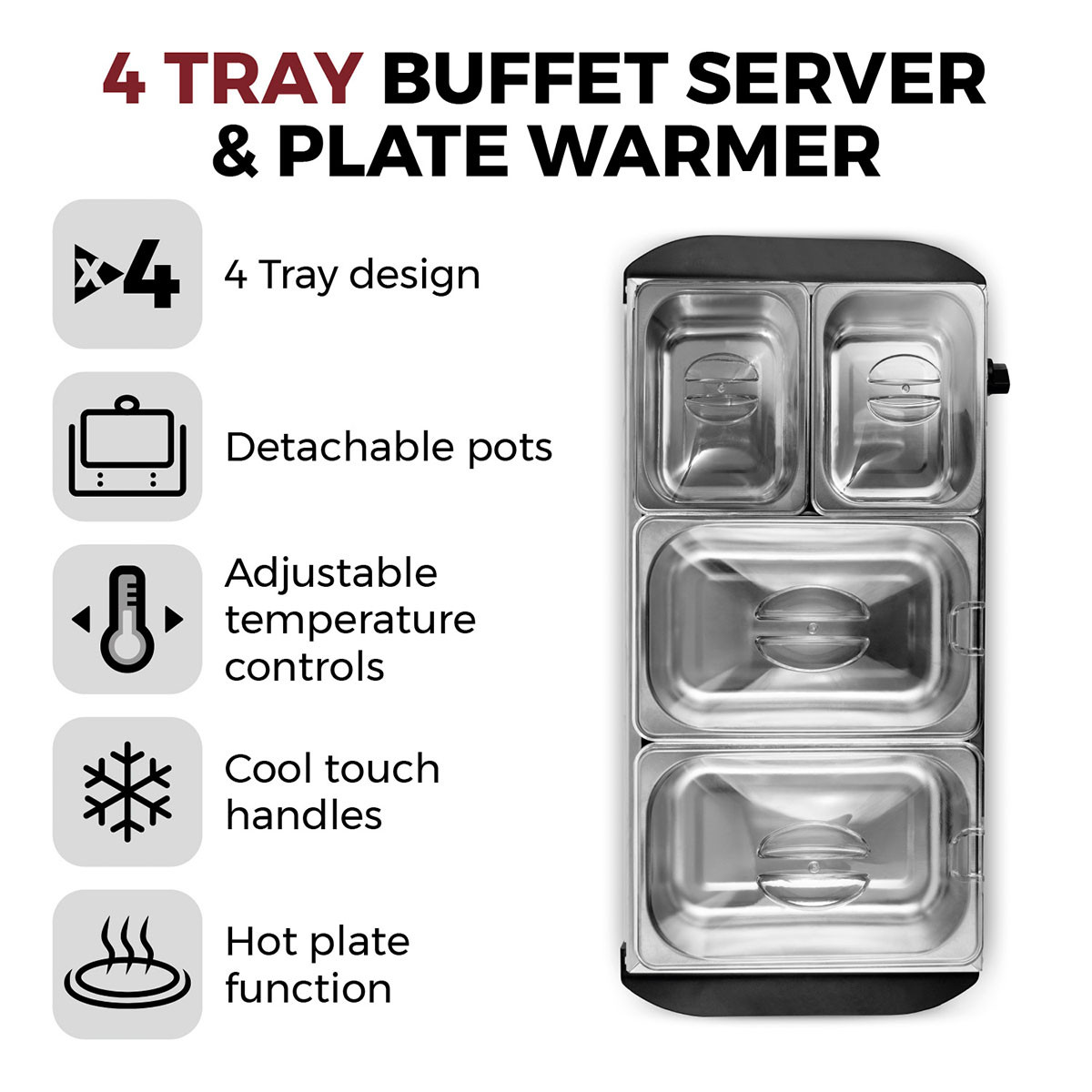 Tower Buffet Server & Plate Warmer | Charlies
