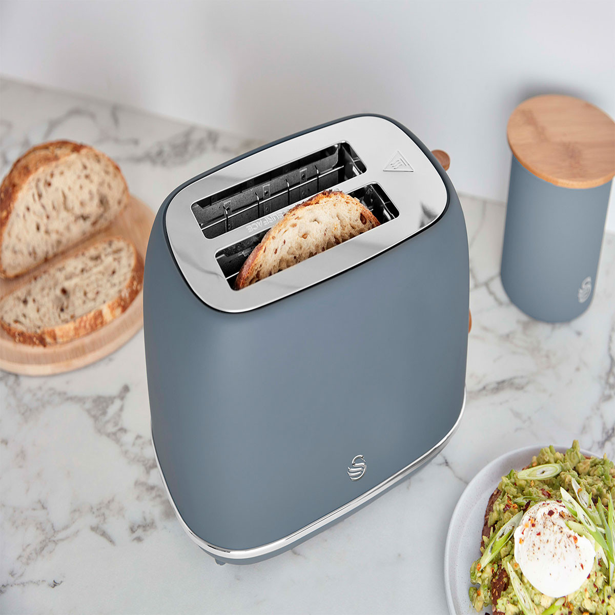 Swan Fjord 2-Slice Toaster - Grey | Charlies