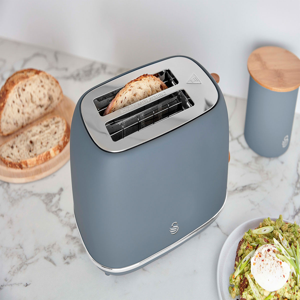 Swan Fjord 2-Slice Toaster - Grey | Charlies