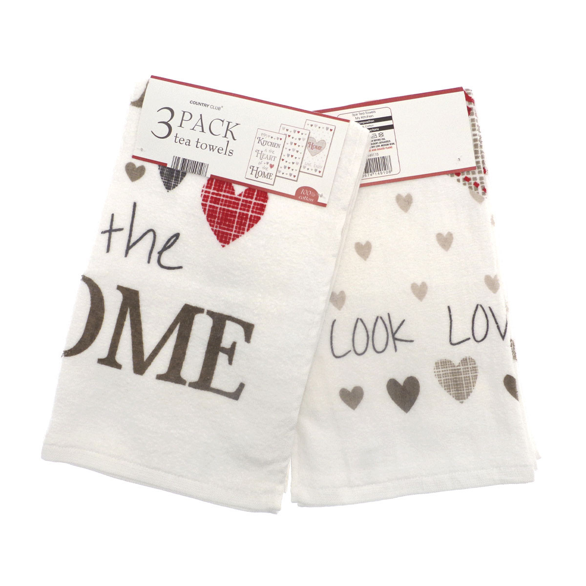 My Kitchen Tea Towels - 3 Pack | Charlies